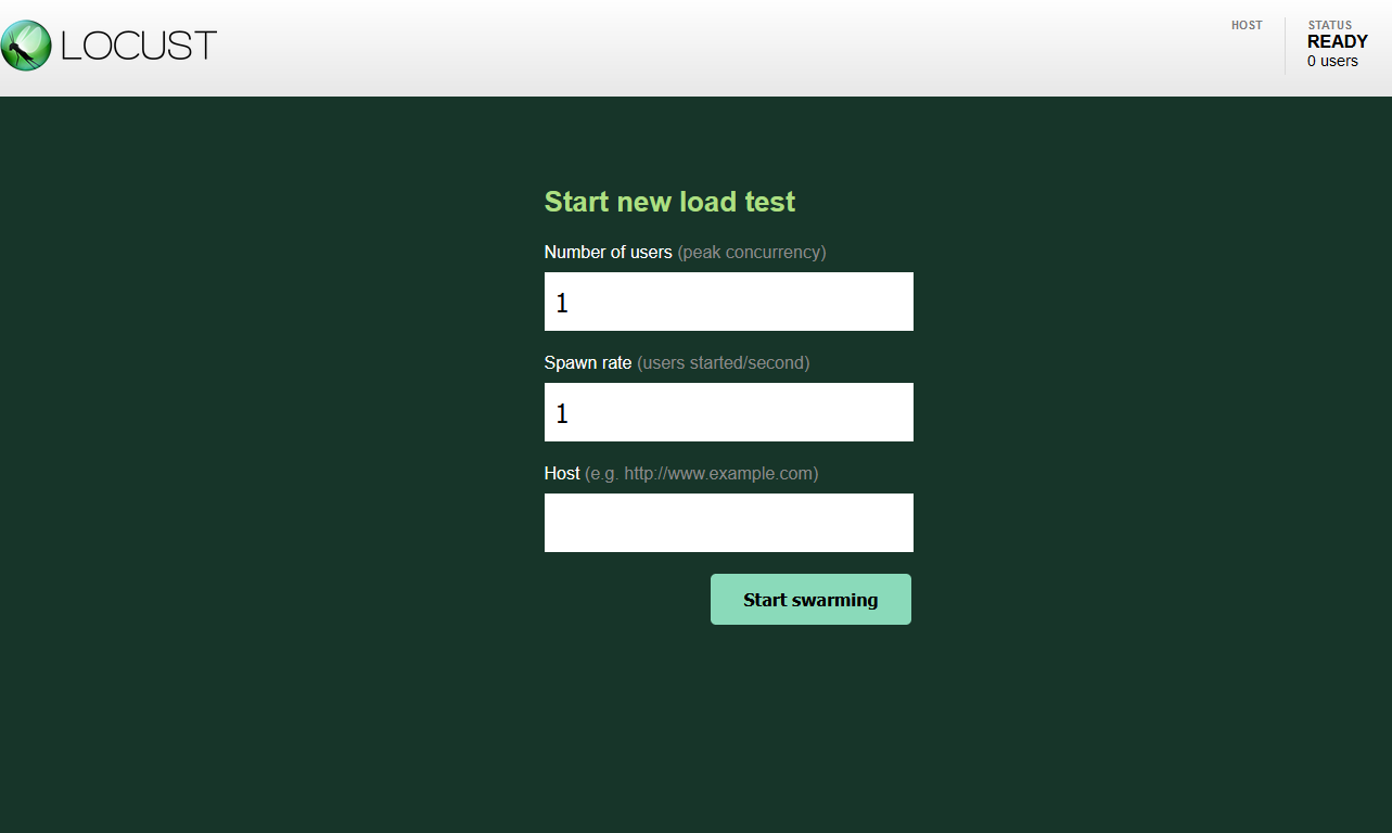 Load testing with Locust